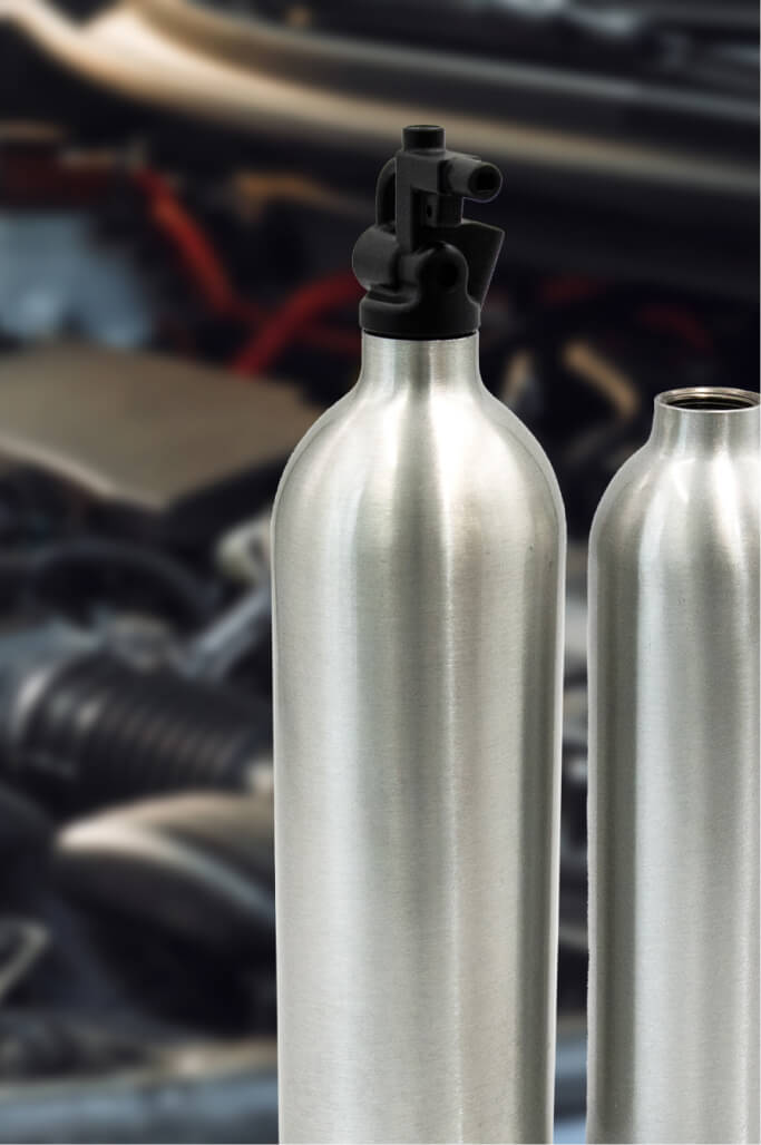 Aluminum Pressurized Spray Bottle Manufacturer｜DCEC Cylinders
